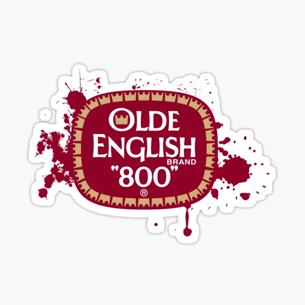 "Olde English 800 Splash 40s Logo" Sticker for Sale by BetterDaze ...