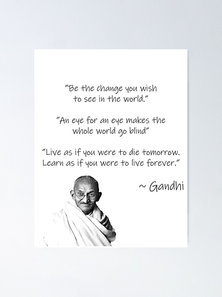 Gandhi Quote Poster