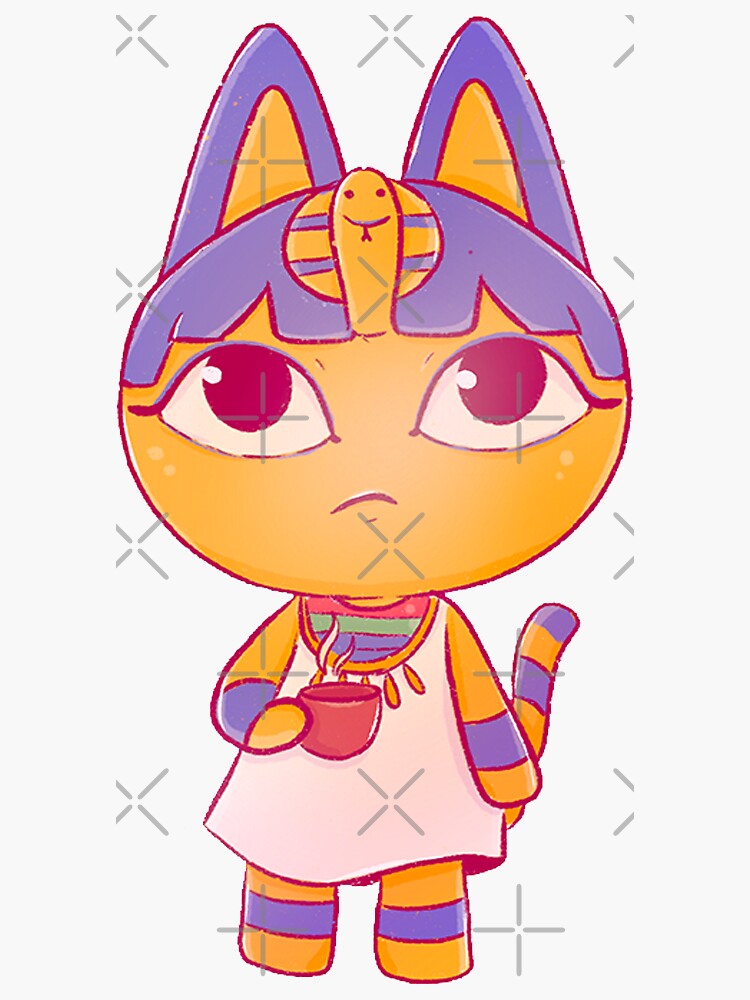 "ACNH Ankha " Sticker for Sale by Amb8r | Redbubble