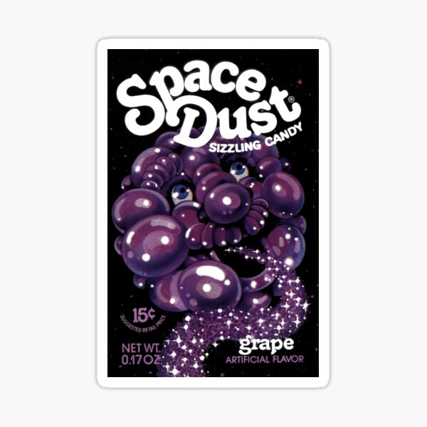 "70er Psychedelic Space Dust Grape Candy Verpackung Art.-Nr" Sticker ...