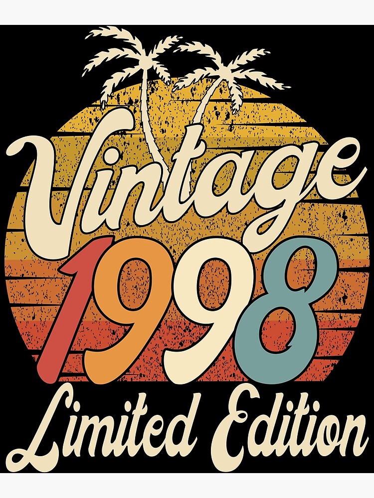 "Vintage 1998 limited edition " Poster for Sale by hussein1996 | Redbubble