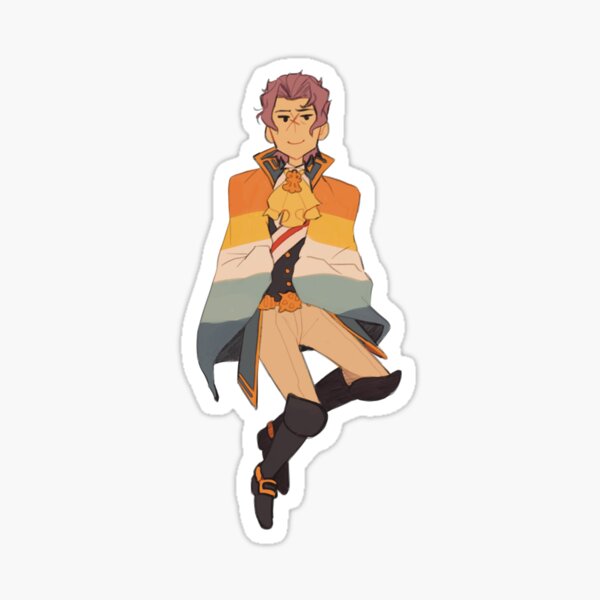 "[DGS Pride] Van Zieks Aroace Flag" Sticker by avetato | Redbubble