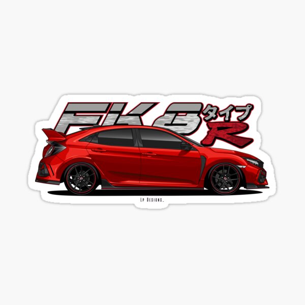 "Civic Type R - Fk8" Sticker for Sale by lpdesigns1 | Redbubble