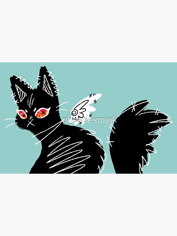 "Angel Cat" Sticker for Sale by ghostiexmink | Redbubble