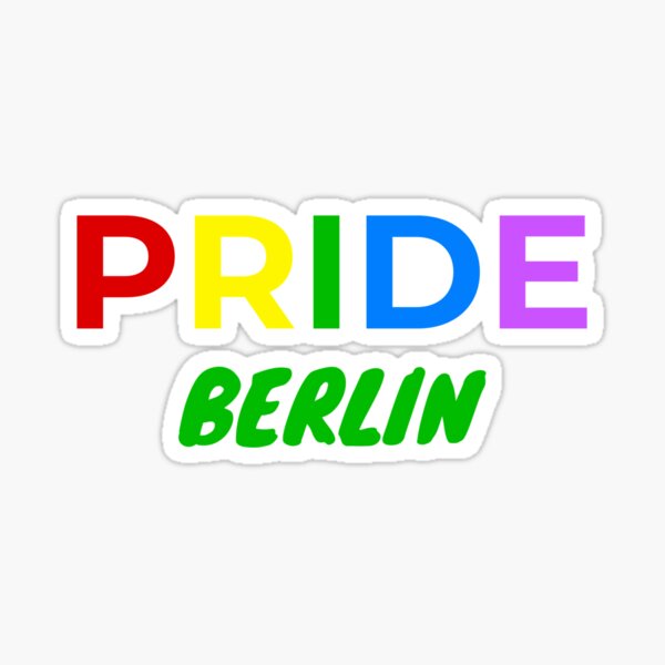 "Berlin Pride Festival Germany LQBTQ Pride Month " Sticker for Sale by ...
