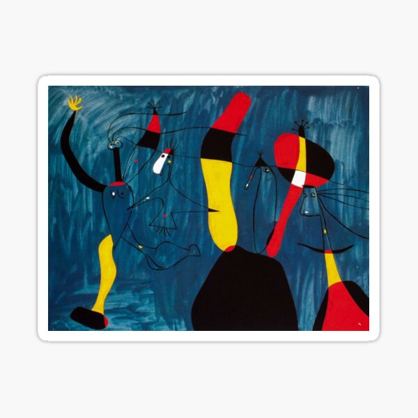 "joan miro" Sticker for Sale by itsmeart | Redbubble