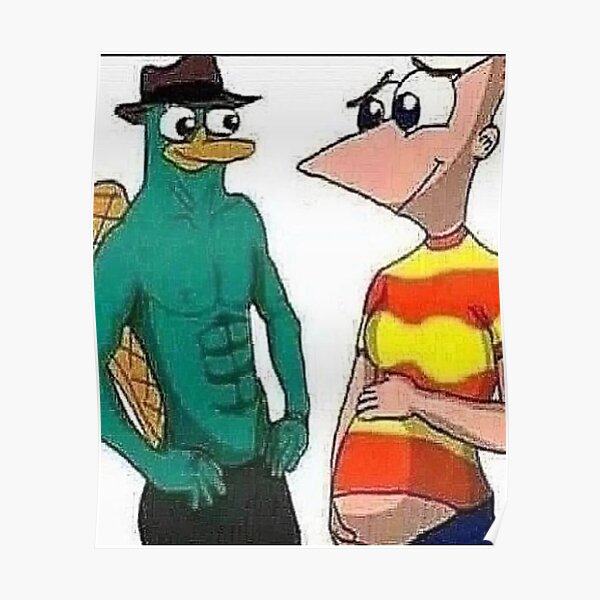 "Pregnant Phineas Meme " Poster for Sale by gketheredge | Redbubble