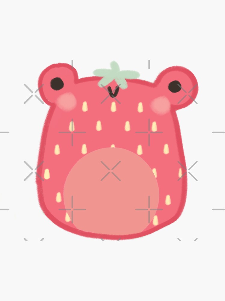 "strawberry frog" Sticker by cowgirlcc | Redbubble