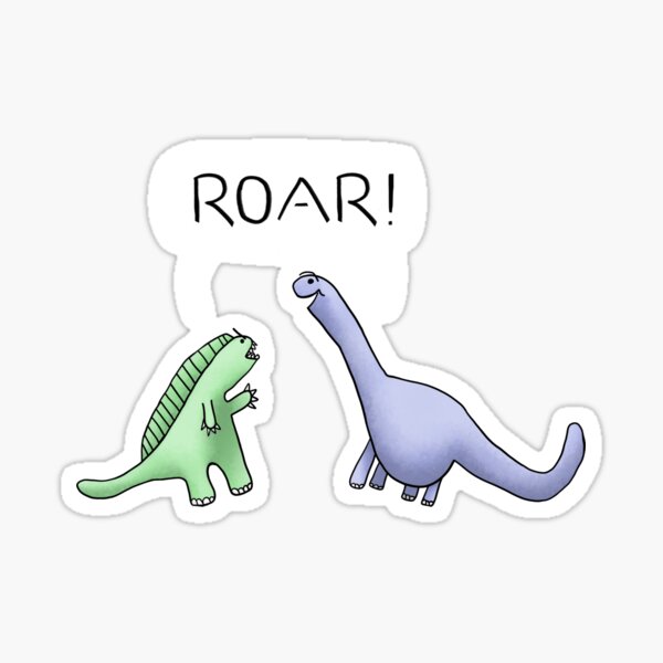 "ROAR" Sticker by JMathewsBooks | Redbubble