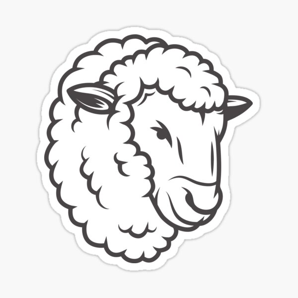 " Sheep" Sticker for Sale by bilalelamrani | Redbubble