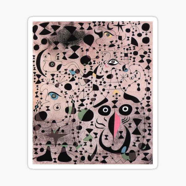 "joan miro" Sticker for Sale by itsmeart | Redbubble