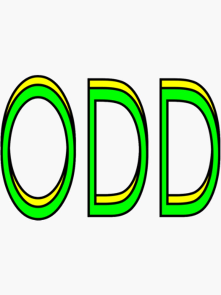 "ODD " Sticker for Sale by MindpopCo | Redbubble