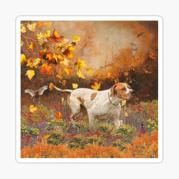 "English Pointer hunts" Sticker for Sale by TammyHunterArt | Redbubble