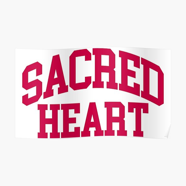 Póster «sagrado corazón - fuente universitaria curvada» de ...