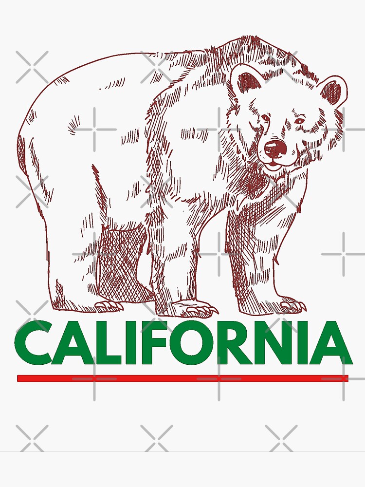 "California Sticker" Sticker for Sale by Nightwolf88 | Redbubble
