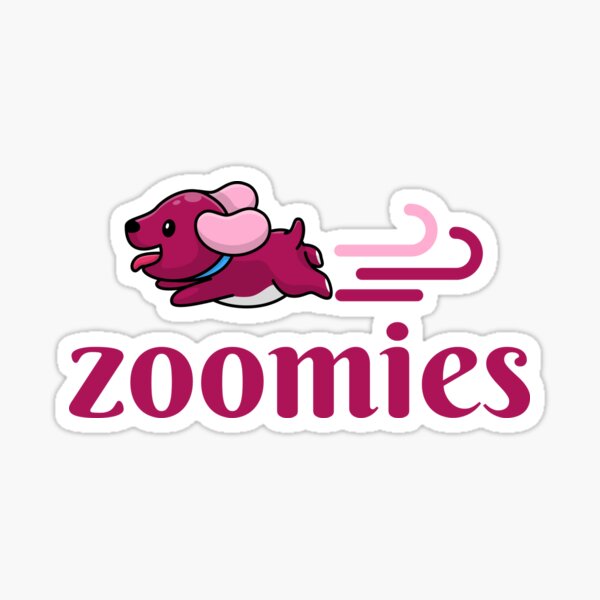 "Puppy Dog Zoomies Shirt!" Sticker for Sale by DogHouseLeague | Redbubble