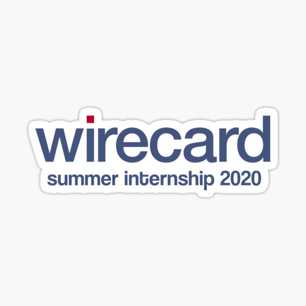 "Wirecard Summer Intern" Sticker for Sale by dopeshed | Redbubble