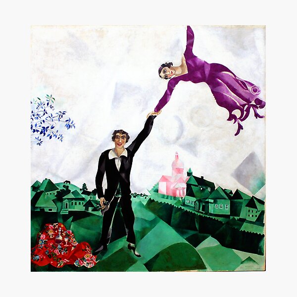 "Die Promenade (1917) von Marc Chagall, La Promenade" Fotodruck von ...