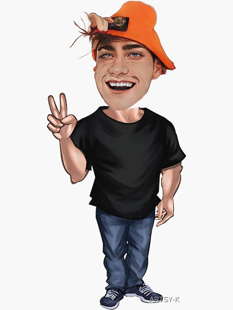 "Airrack Cartoon" Sticker for Sale by ARTSY-K | Redbubble