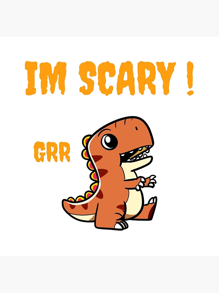 "Cute "Scary" T-rex" Poster for Sale by Animal-Loverr | Redbubble