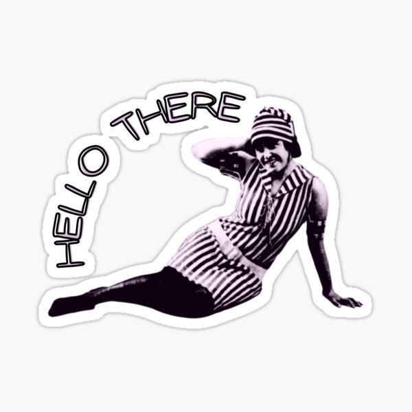 "Hello There" Sticker for Sale by InkThinkArt | Redbubble