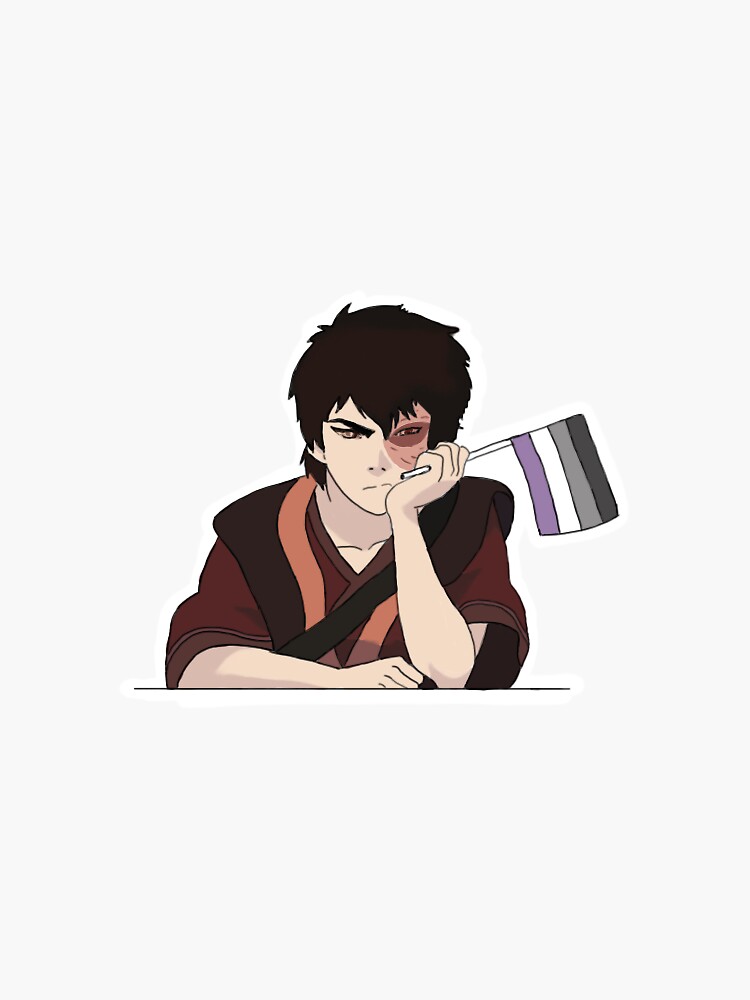 "ATLA Zuko Pride Asexual" Sticker for Sale by spoopytimegmbh | Redbubble