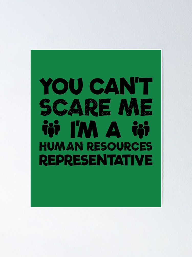 "Human Resources Representative Crew HR" Poster for Sale by inkedtee ...