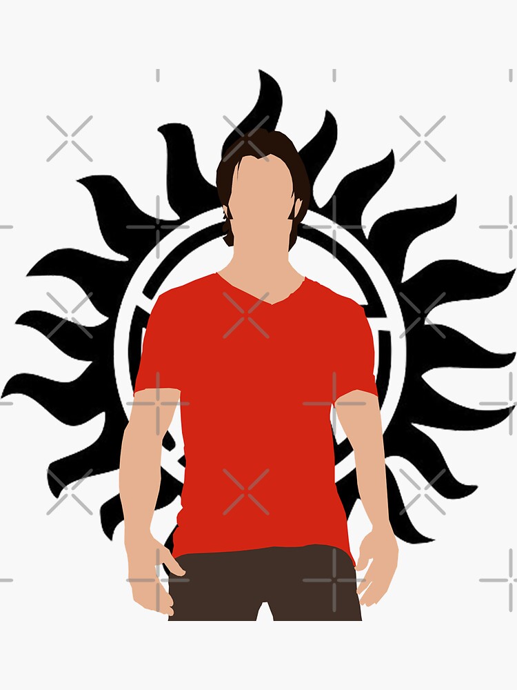 "Sam Winchester" Sticker by LUCYFERCHRIST | Redbubble
