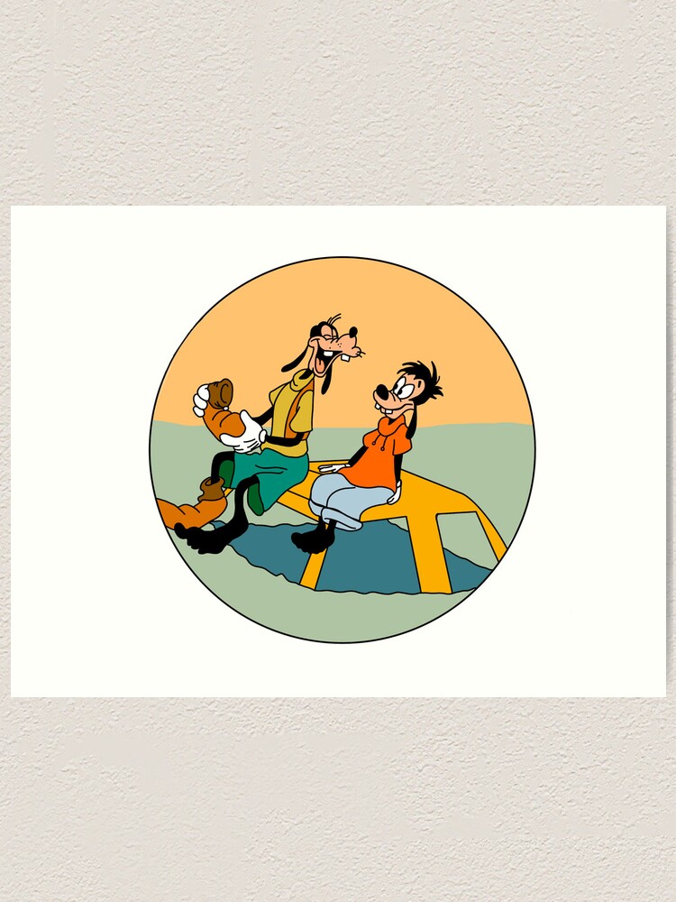"Max and Goofy floating the river" Art Print for Sale by mfassler ...