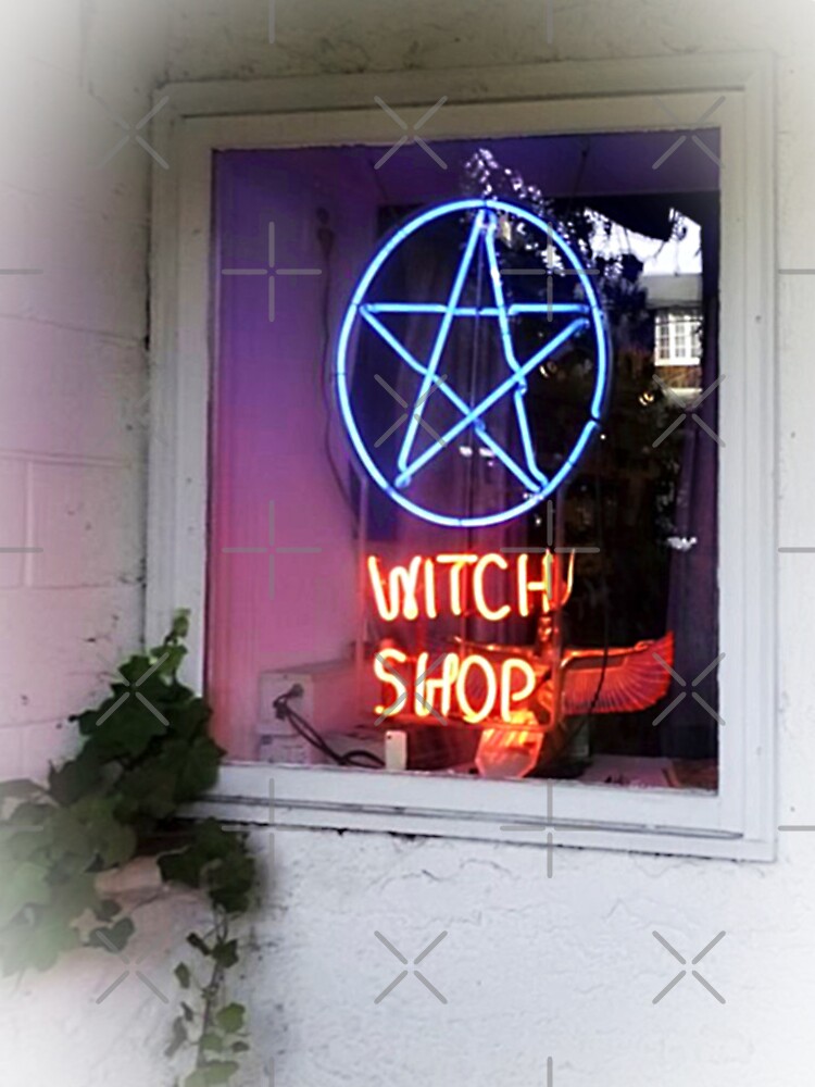 "Witch Shop - Neon Sign in Occult Shop" Sticker for Sale by WigOutlet ...