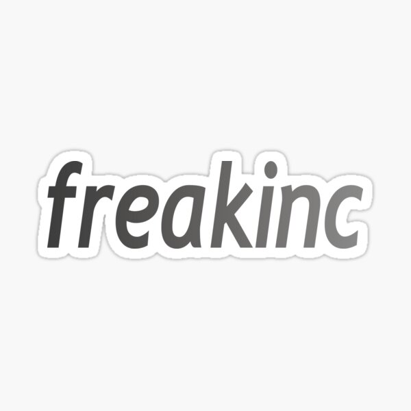 "Freakinc logo" Sticker for Sale by freakinc | Redbubble
