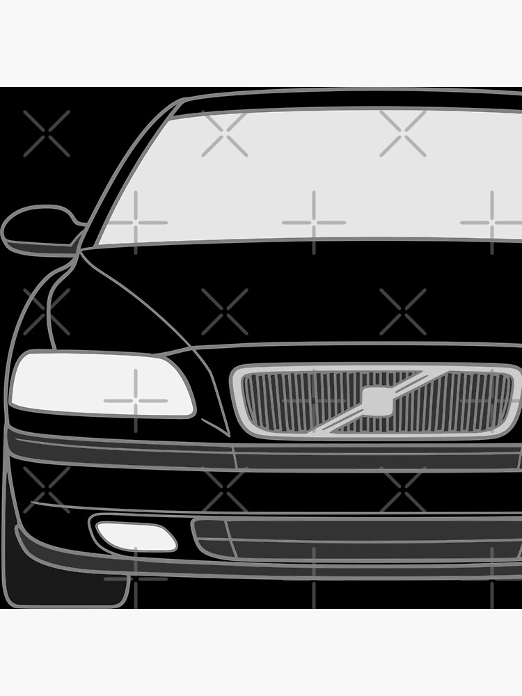 "Volvo V70 2000-2005 front colored" Poster for Sale by EdimDesign ...
