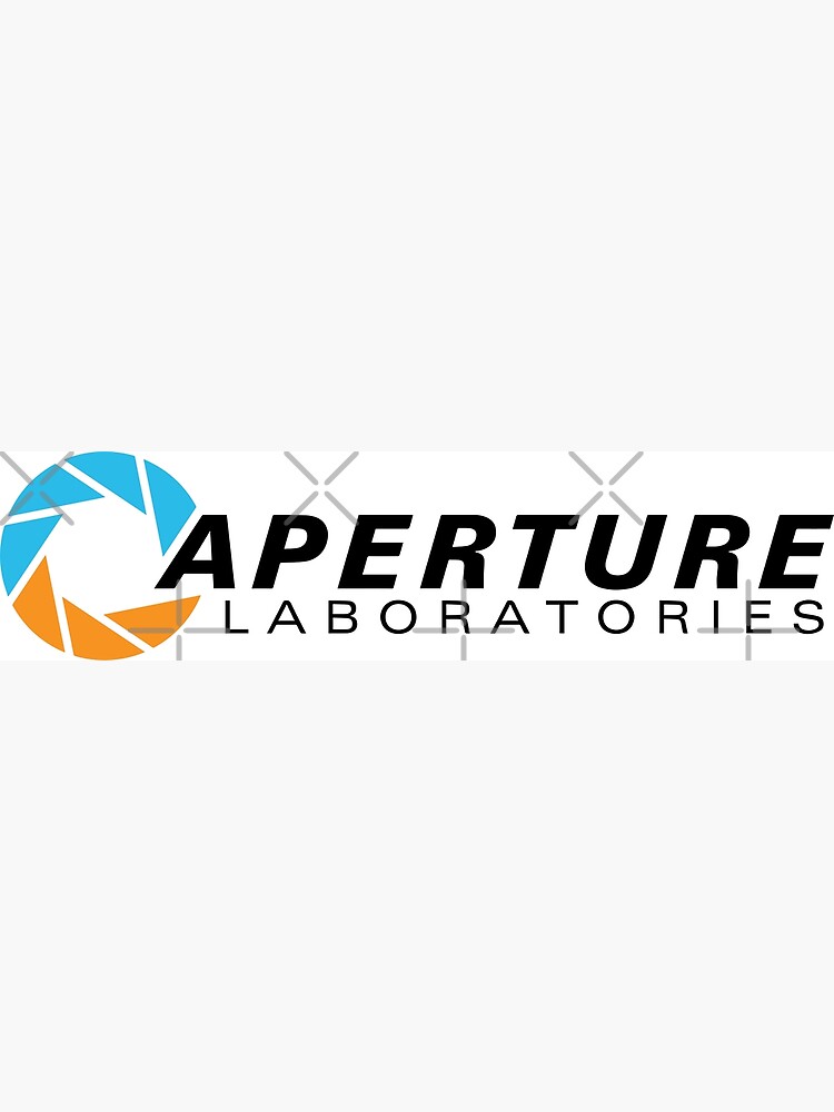 Póster «portal | Logotipo de Aperture Science Colores Negro» de ...