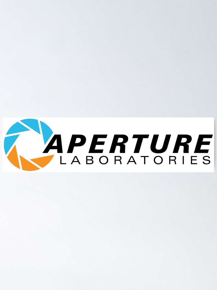Póster «portal | Logotipo de Aperture Science Colores Negro» de ...