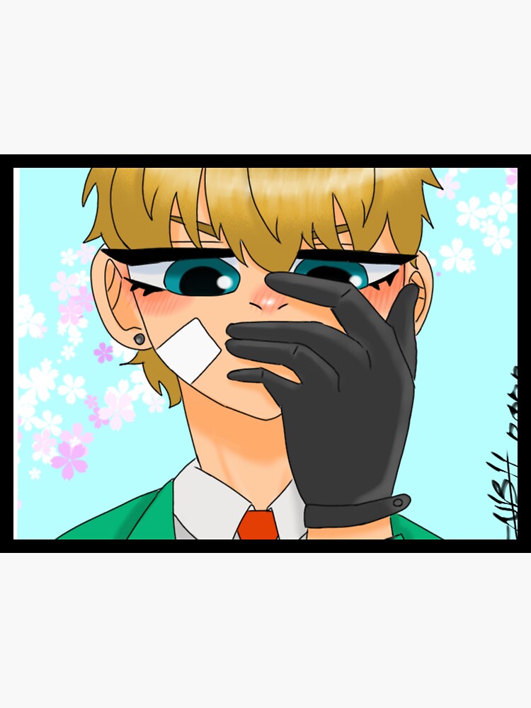 "Blushing loid " Sticker for Sale by TheFurry1 | Redbubble