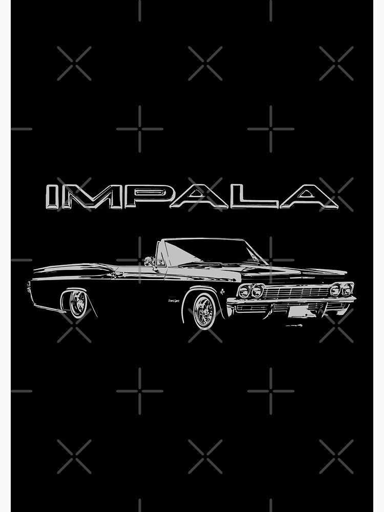 "1965 Chevy Impala SS Super Sport Classic Car Lowrider" Spiral Notebook ...