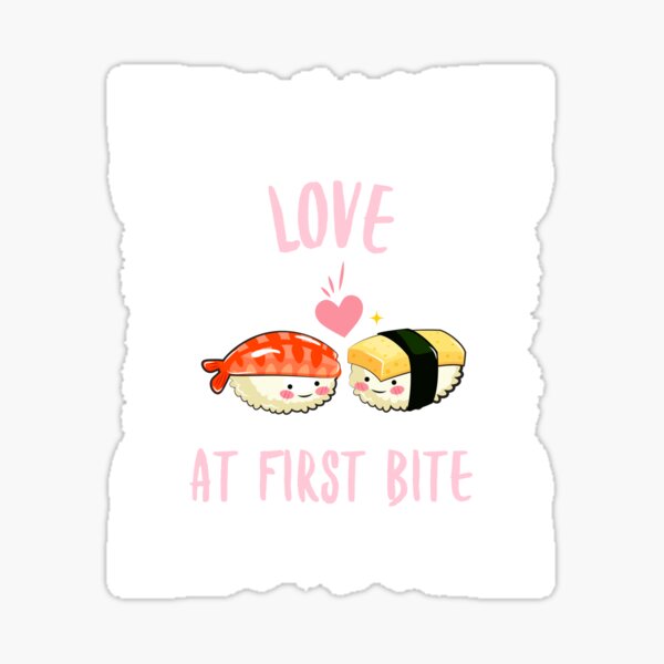 "Love At First Bite" Sticker for Sale by Poetree-Corner | Redbubble