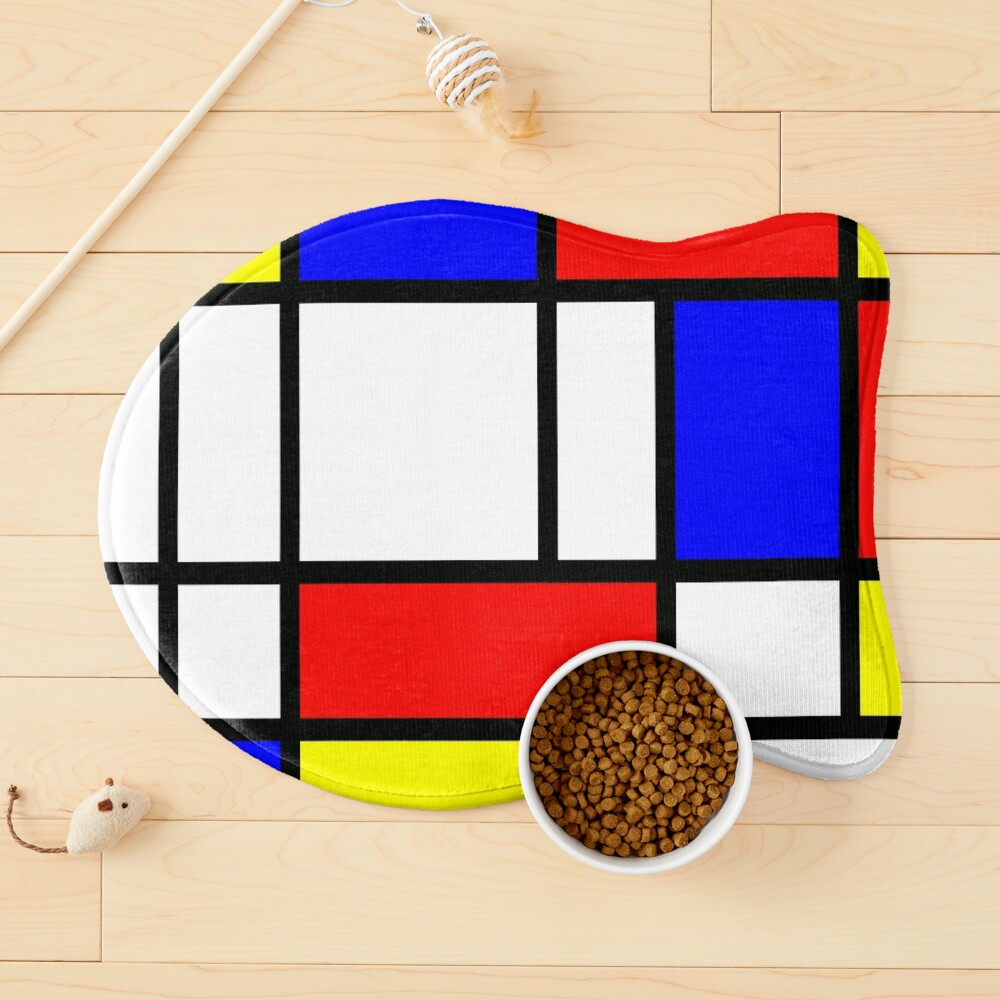 "Piet Mondrian "Composition 2" | Color Block with Red Yellow and Blue ...
