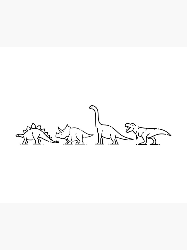 Póster «Lindos diferentes tipos de dinosaurios para amantes de los ... Póster «Lindos diferentes tipos de dinosaurios para amantes de los ...