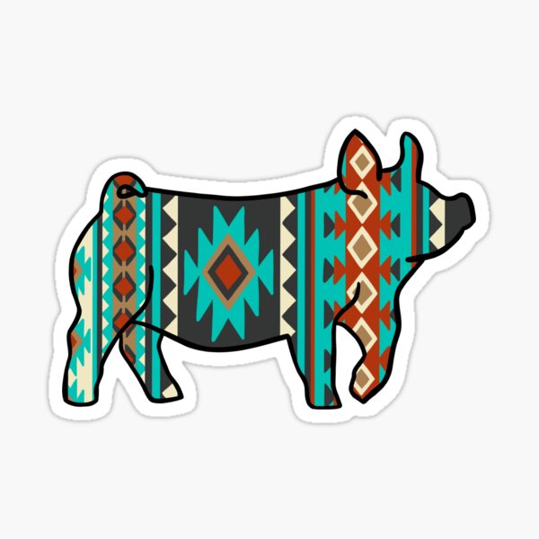 "Aztec Pig" Sticker for Sale by taylorj1215 | Redbubble