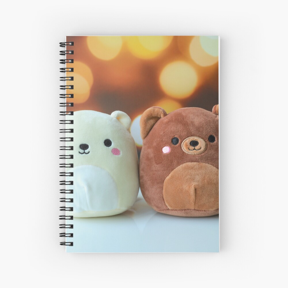 "Squishmallow Brooke and Omar the Bears Photo" Spiral Notebook for Sale ...