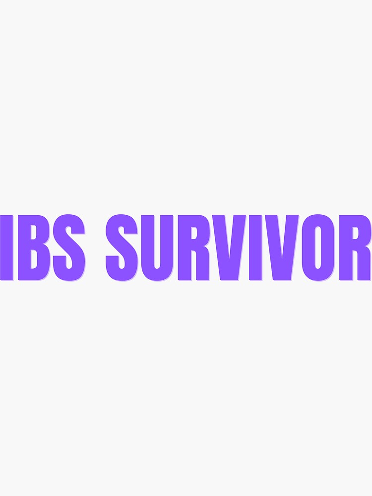 "IBS SURVIVOR" Sticker for Sale by hookmage | Redbubble