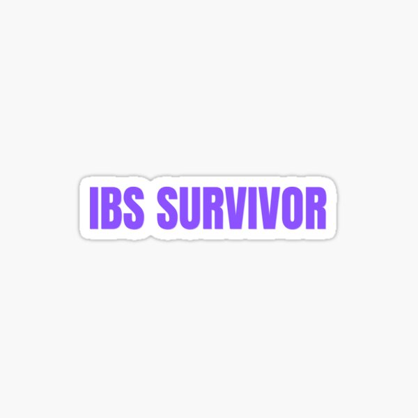 "IBS SURVIVOR" Sticker for Sale by hookmage | Redbubble