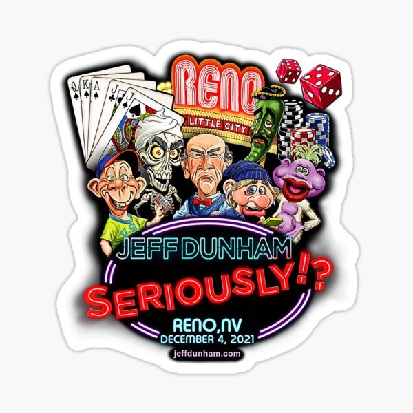 "Jeff Dunham San Diego, CA (2022) " Sticker for Sale by JeannineLeger ...