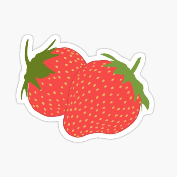 "Strawberries" Sticker for Sale by rnstickers | Redbubble