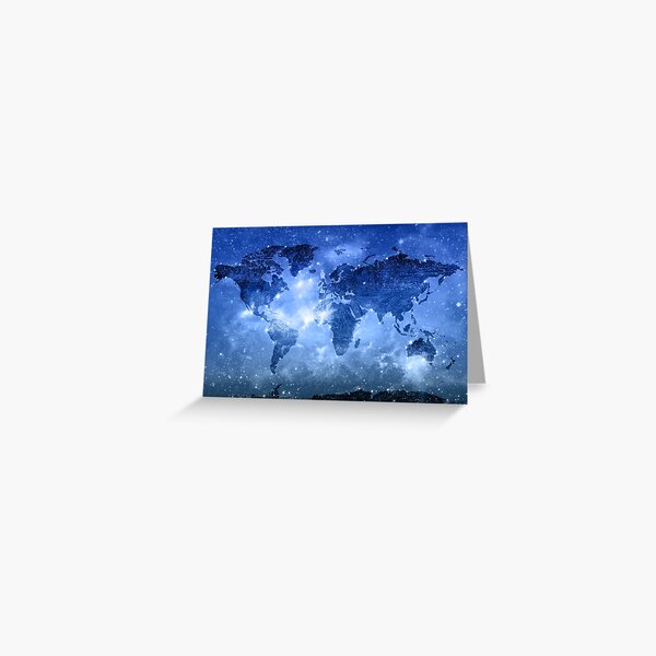 "world map" Greeting Card by BekimART | Redbubble