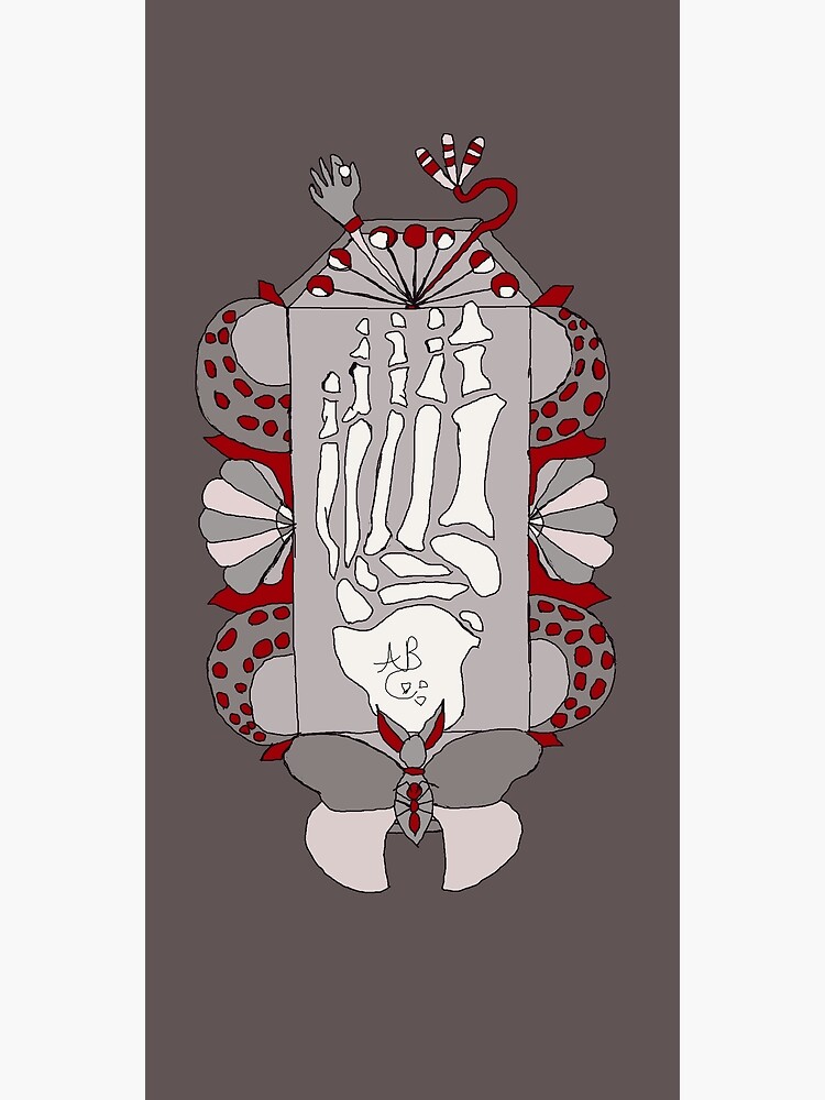 "Skeleton Feet Original" Poster for Sale by ABConfetti | Redbubble