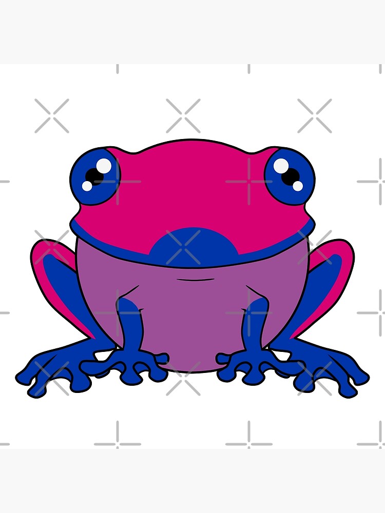 "Bisexual Pride Frog" Poster for Sale by Aderpimals | Redbubble
