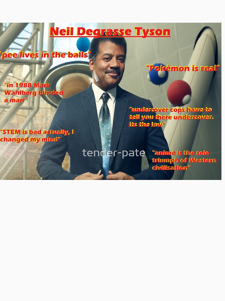 "Neil Degrasse Tyson" T-shirt for Sale by tender-pate | Redbubble ...