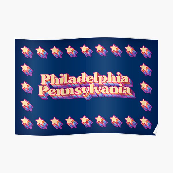 "Philadelphia Pennsylvania city sign" Poster for Sale by ocristianart ...